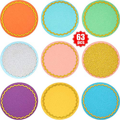 63 Pieces Mini Confetti Accents Colorful Mini Confetti Cutouts Circles ...