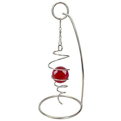 QWIRLY Mini Desktop Spiral Spinner with Decorative Sphere Desk Optical ...