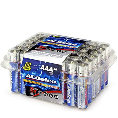 ACDelco 48 Count AAA Batteries Maximum Power Super Alkaline Battery ...