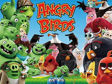 Angry Flying Birds Poster Backdrops Game Kids Photography Party ...