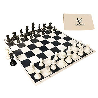 HOLYKING 19 Tournament Cloth Chess Board Set Portable Travel Chess Game ...