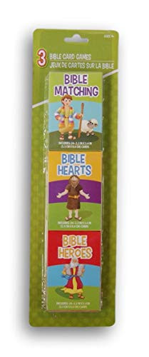 3 Pack Assorted Bible Card Games for Sunday School, VBS, and More - 72 ...