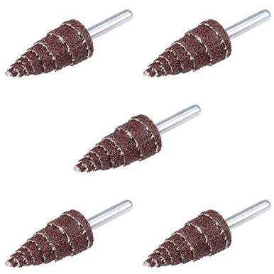 uxcell 20mm Cone Shape Flap Wheels Shank Mounted Sandpaper Tapered ...