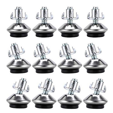 OwnMy M6 Adjustable Swivel Leveling Feet 12 PCS Heavy Duty Furniture ...
