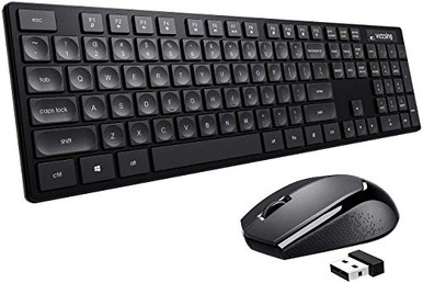 VicTsing Wireless Keyboard and Mouse Combo Wireless Keyboard Ultra Thin ...