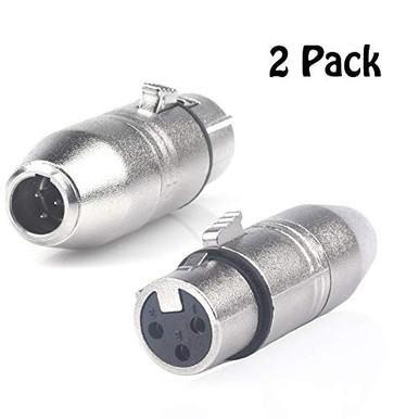 Mini XLR to XLR Adapter Devinal 3 pin Mini XLR Male to 3 Socket XLR ...