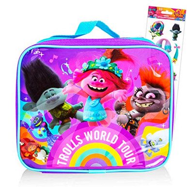 Dreamworks Trolls World Tour Travel Lunch Bag ~ Trolls School Lunch Box ...