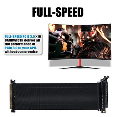icepc DIY PCI Express PCIe 3 0 x16 Extension Cable High Shielding ...