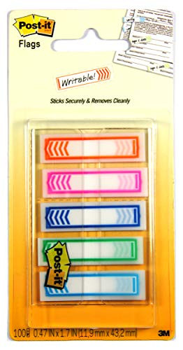 Post it Message Flags Sign Here Assorted Colors Stick Securely and ...