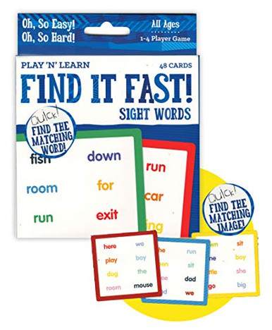Find It Fast Sight Words Flash Cards Word Games Phonics Flash Cards ...