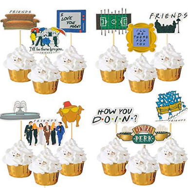 24PCS Friends TV Show Cupcake Topper for Party Decoration,Friends TV ...