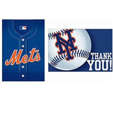 New York Mets Major League Baseball Collection Party Invitation Thank ...