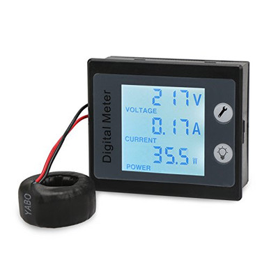 DROK 80 260V AC Multifunciton Digital Meter With CT 100A Ammeter ...