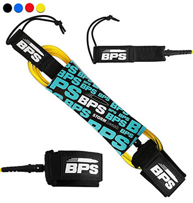 BPS Premium Storm Straight Leash Surf SUP Leg Rope 8 Strong Ankle Leg ...
