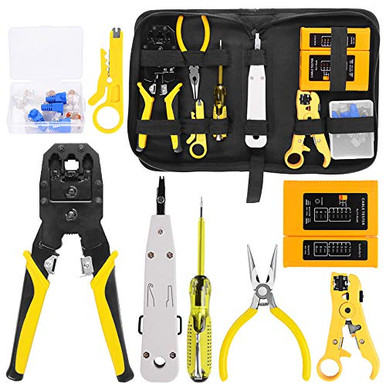 Network Tools HANDSKIT Network Cable Repair Maintenance Tool Kit Cat5 ...