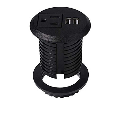 Desktop Hidden Mini Power Grommet Power Outlet Socket with 1 AC Outlets ...