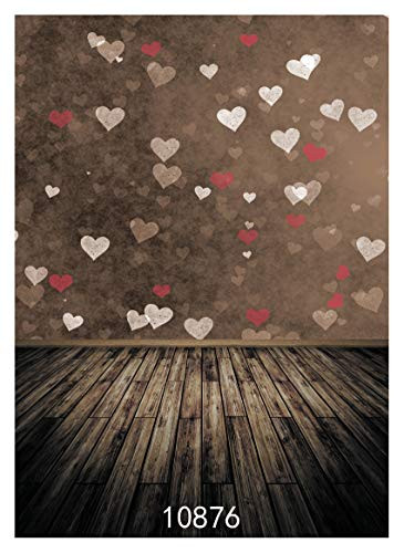 WOLADA 5x7ft Valentine s Day Backdrop Photography Vintage Wood Floor ...