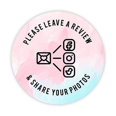 Andaz Press Round Small Business Sticker Labels 120 Pack Watercolor ...
