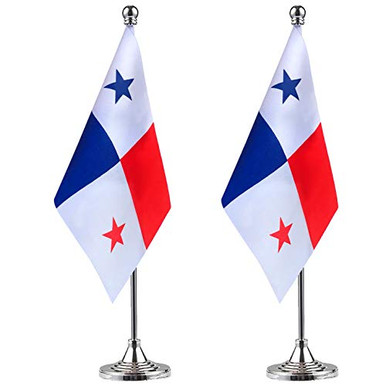Panama Desk Flag Small Mini Panamanian Office Table Flag with Stand ...