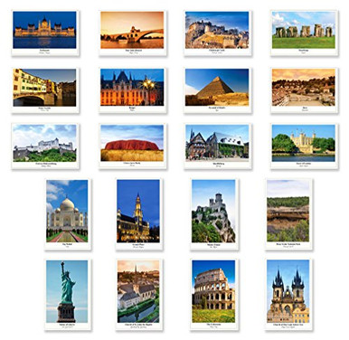 UNESCO postcard set of 20 Made in USA Quality post card variety pack ...