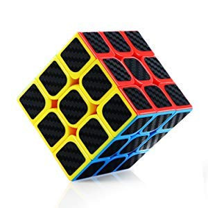 XMD Carbon Fiber 3x3x3 Speed Cube Sticker Smooth Magic Cube Puzzles ...