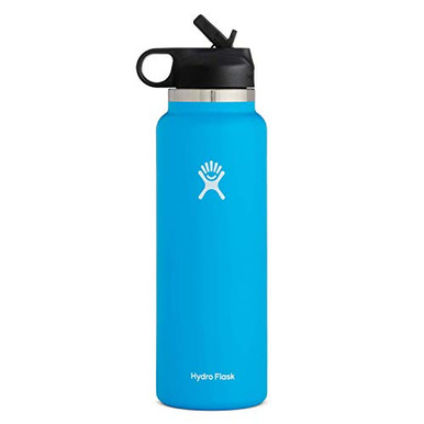 Hydro Flask Wide Mouth 2 0 Water Bottle Straw Lid 32 oz Pacific ...