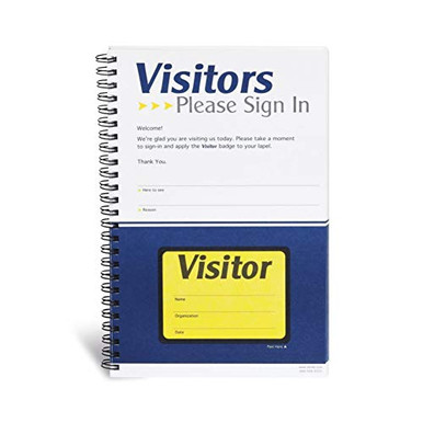Mini System Visitor Sign in Log Book - Warehousesoverstock