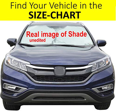 Windshield Sun Shade Find Your Vehicle s Size in Size Chart for Popular ...
