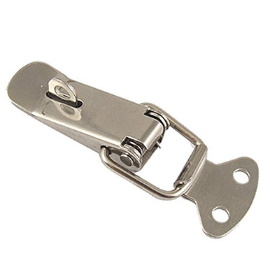 Uxcell Hardware Spring Loaded Metal Catch Straight Loop Latch ...