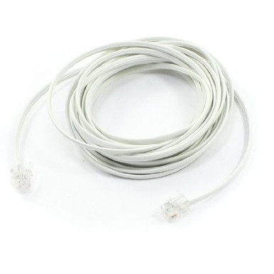 Uxcell RJ11 Modular Phone Cable Wire, 5M 16.4 Foot for Landline ...