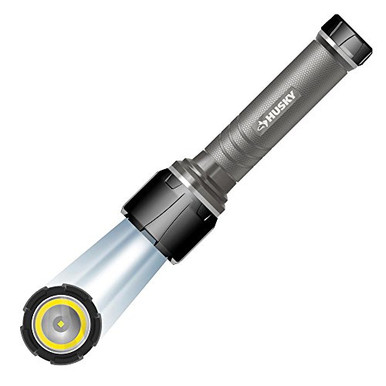 Husky 6AA 700-Lumen LED Dual Beam Unbreakable Aluminum Flashlight ...