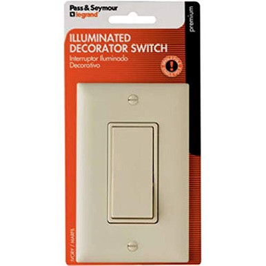 Legrand radiant 15 Amp Rocker Wall Switch with LED Locator Light ...
