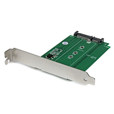 StarTech com M 2 to SATA Expansion Slot Mounted SSD Adapter NGFF Solid ...