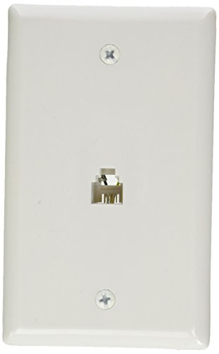 RCA TP247WH Phone Modular Wall Outlet (White) - Warehousesoverstock