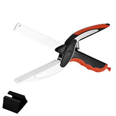 Clever Food Cutter AUYE Stainless Steel Kitchen Food Scissors Slicer ...