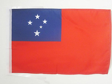 AZ FLAG Samoa Flag 18'' x 12'' Cords - Samoan Small Flags 30 x 45cm ...