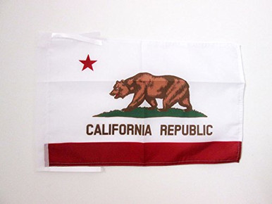 AZ FLAG California Flag 18'' x 12'' Cords - Californian Small Flags 30 ...