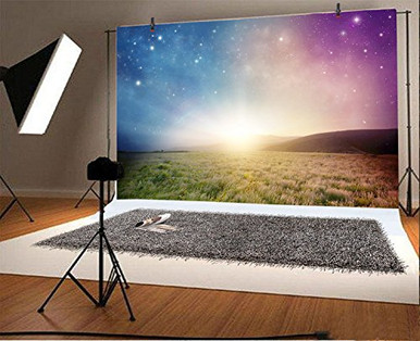 Yeele 7x5ft Starry Night Natural Scenery Backdrop Sunset Countryside ...