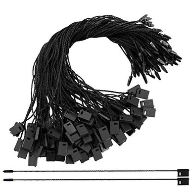 Oopsu 2000Pcs Black Nylon Snap Lock Pin Loop Fastener Hook Ties Hang ...