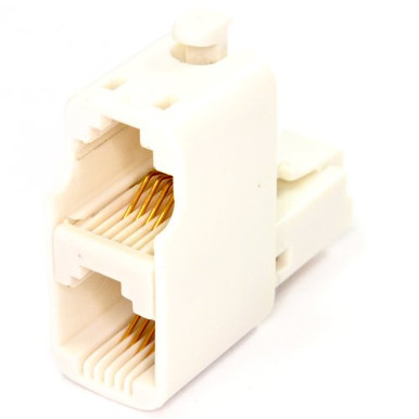 Kenable RJ11 4 Wire 2 Way Adapter Dual RJ11 Sockets to RJ11 Plug ...