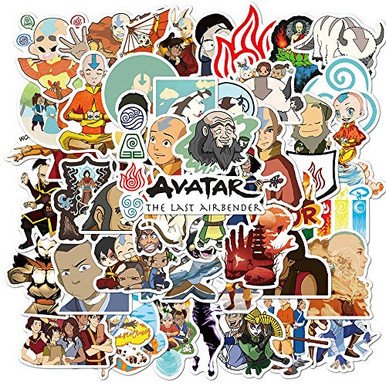 50PCS Avatar The Last Airbender Stickers Aesthetic Anime Pack for Water ...