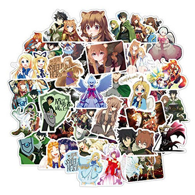 50 Pcs Waterproof Vinly Anime Stickers Pack for Tate No Yuusha No ...