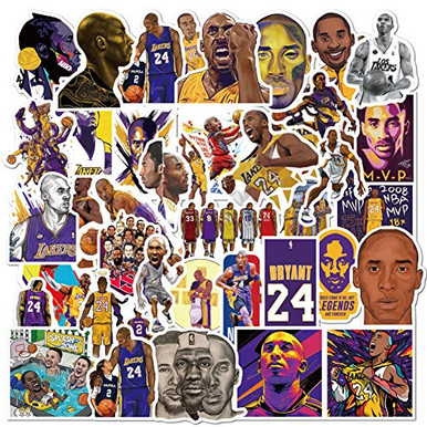 50PCS Basketball Star Kobe Stickers Mamba Stickers Pack for Laptop ...