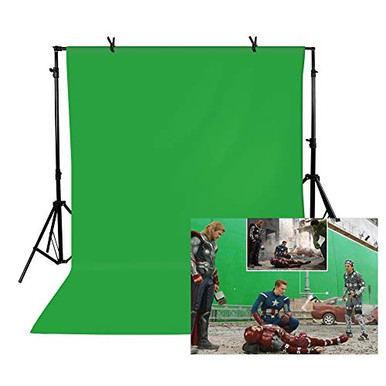 TOAOFY Green Backdrop 5x7ft 100 Percent Pure Muslin Collapsible ...