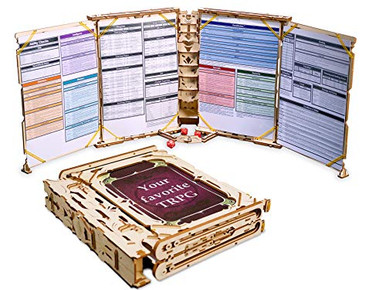 Ugears Game Master s Screen Build Your Own Wizard Wooden Screen with 2 ...