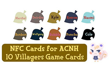 NFC Tag Game Cards for ACNH Switch Switch Lite Wii U Marshal Deirdre ...