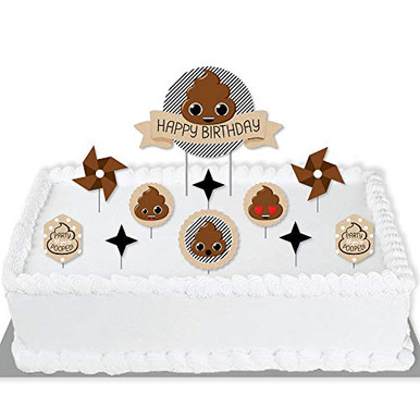Big Dot of Happiness Party Til Youre Pooped - Poop Emoji Birthday Party ...