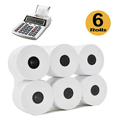 6 Rolls 2 1 4 x 150 ft White adding machine tape Paper Rolls Premium ...