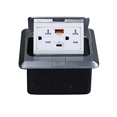Pop Up Floor Electrical Outlet Kitchen Countertop Pop Out Receptacle ...
