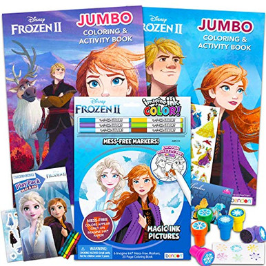 Disney Frozen Coloring Book Ultimate Activity Bundle for Girls Kids ...